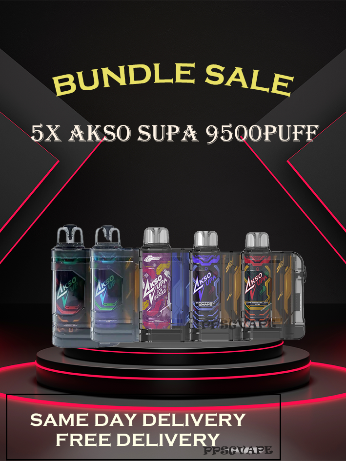 5X AKSO SUPA 9500 PUFF BUNDLE - VAPESG | AKSO VAPE