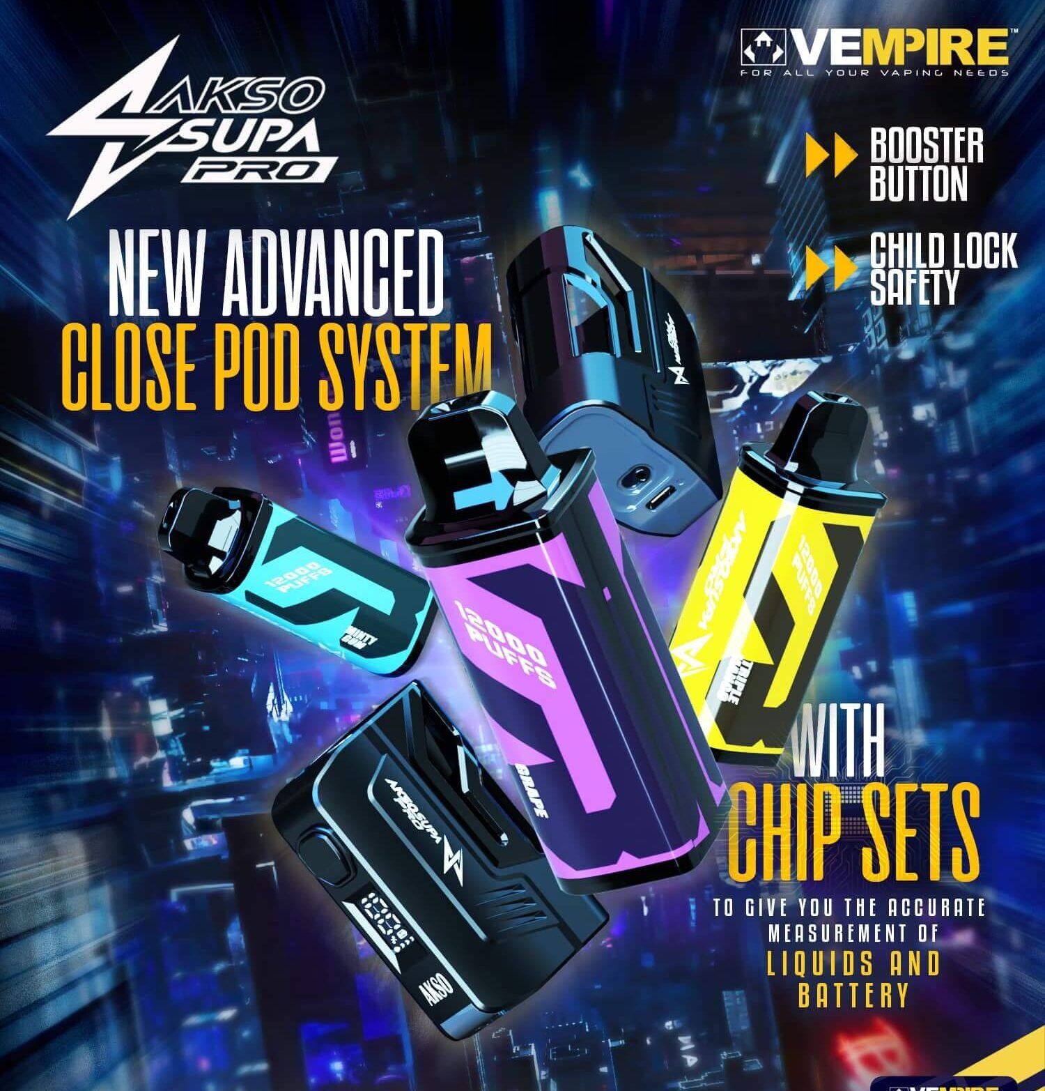 AKSO SUPA PRO 12000 CARTRIDGE - AKSO SUPA PRO 12K PUFF