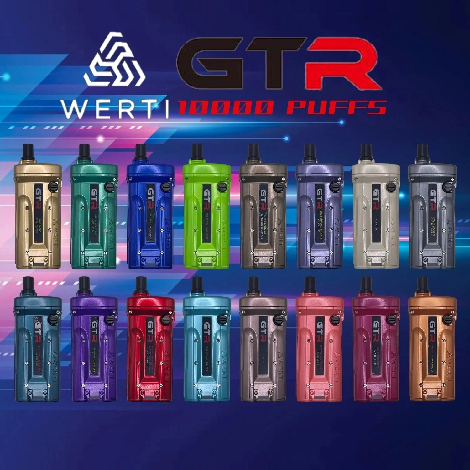 WERTI GTR 10000 - VAPESG -VAPE SINGAPORE
