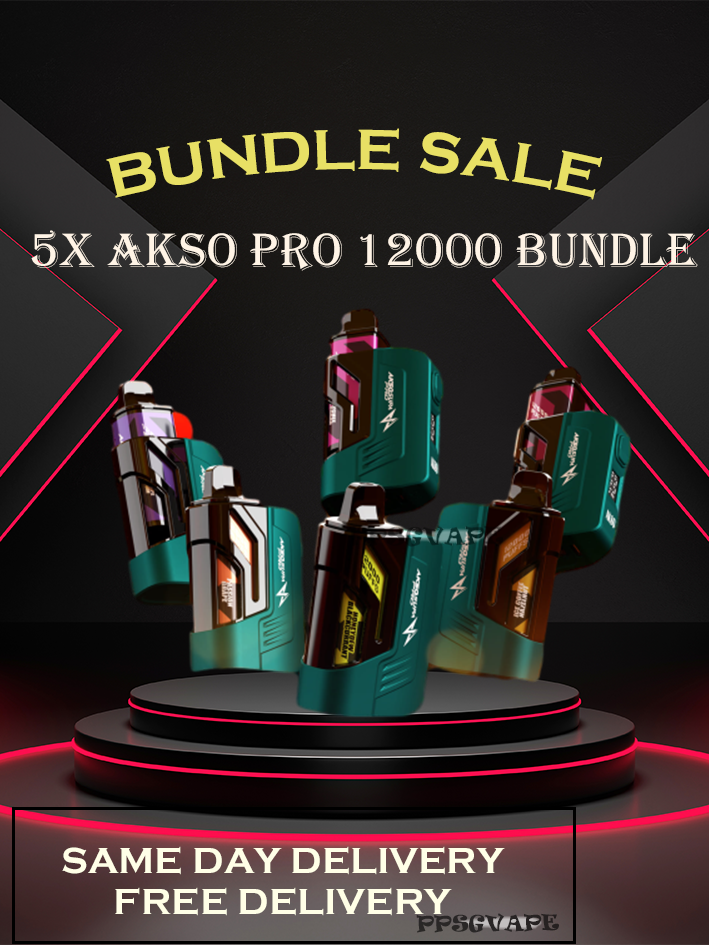 5X AKSO PRO 12000 PUFF BUNDLE - AKSO PRO 12K PUFF - SGVAPE